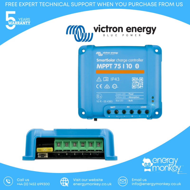 Victron SmartSolar MPPT 75/10 I Energy Monkey Ltd