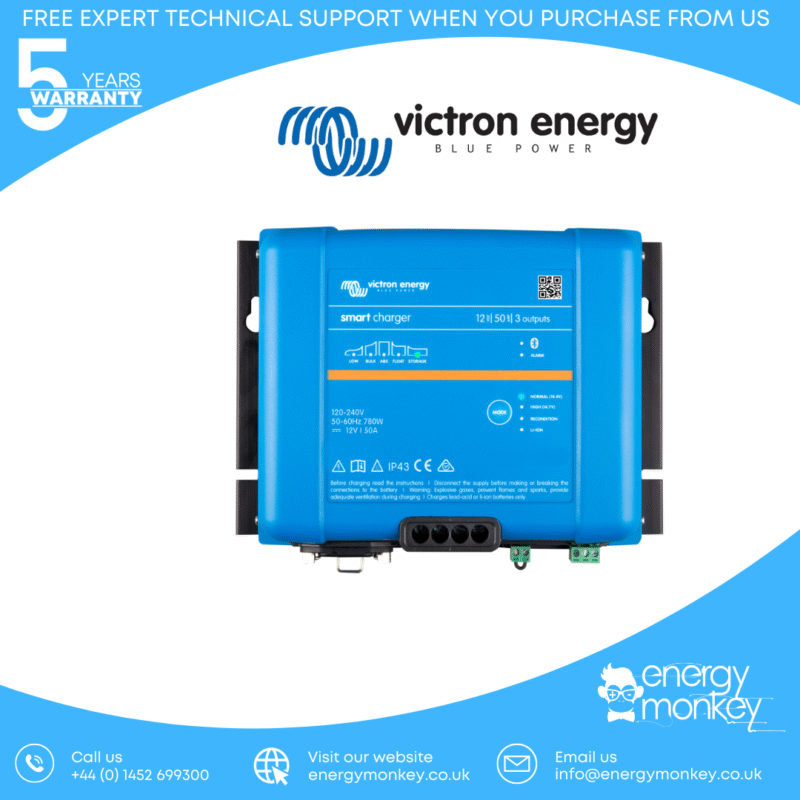 Victron Phoenix Smart IP43 Charger 12/50(3) 230V (PSC125053085)