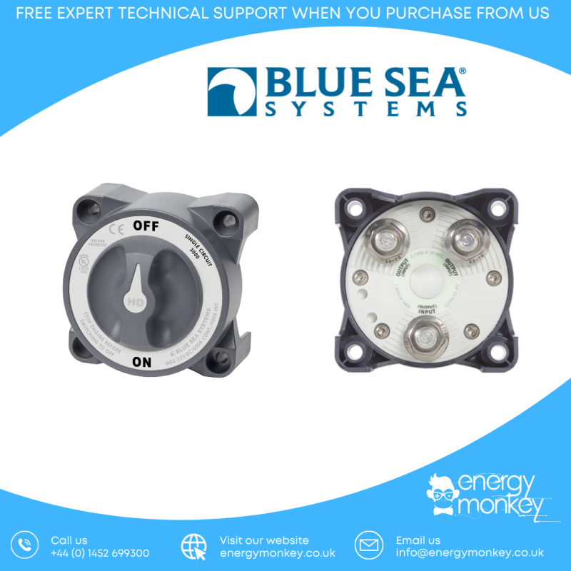 BS3000: Safe Single Battery Power Switch for Boats | Energy Monkey Ltd
