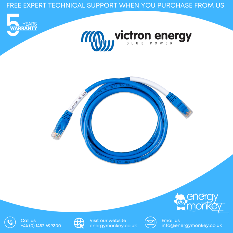 Victron VE.Can to CAN-bus BMS type A cable 5m I Energy Monkey Ltd