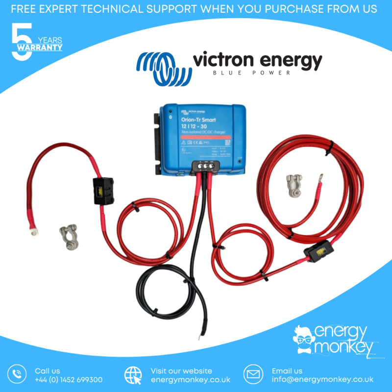 Victron Orion-Tr Smart 12/12-30A DC-DC Charger with Pre-Crimped Leads ...