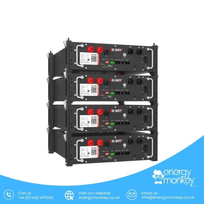 B-LFP48-100E 3U | 51.2V 5.12kWh Server Rack Battery
