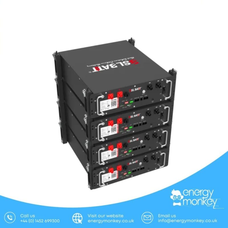 B-LFP48-100E 3U | 51.2V 5.12kWh Server Rack Battery